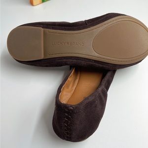 Lucky Brand | Shoes | New Lucky Brand Emmie Ballet Flats Suede Leather ...